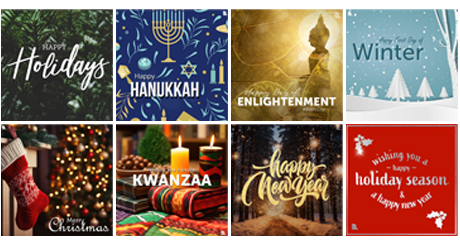 December Holiday Graphics for Social Media [Downloads] | DMAR